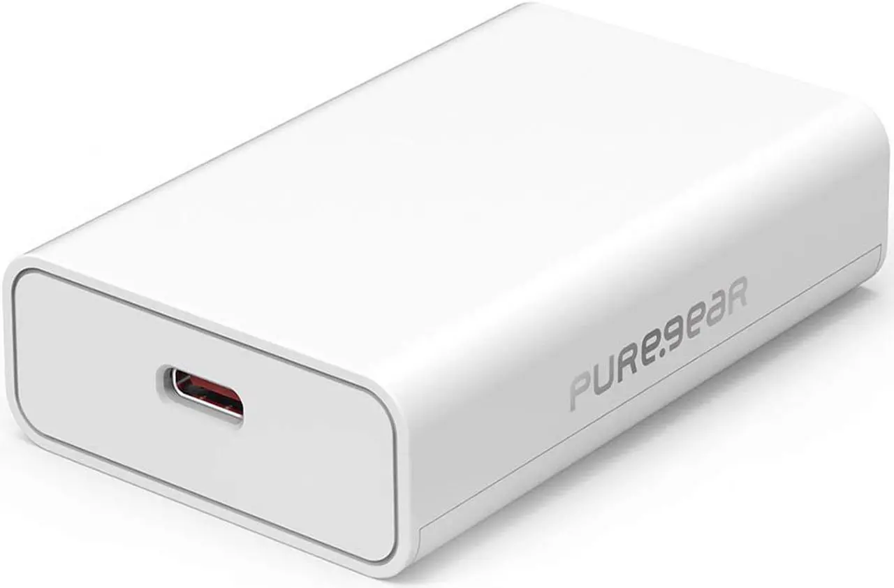 PureGear LightSpeed - 45W Single USB-C PD Wall Charger, White | 63499PG ...