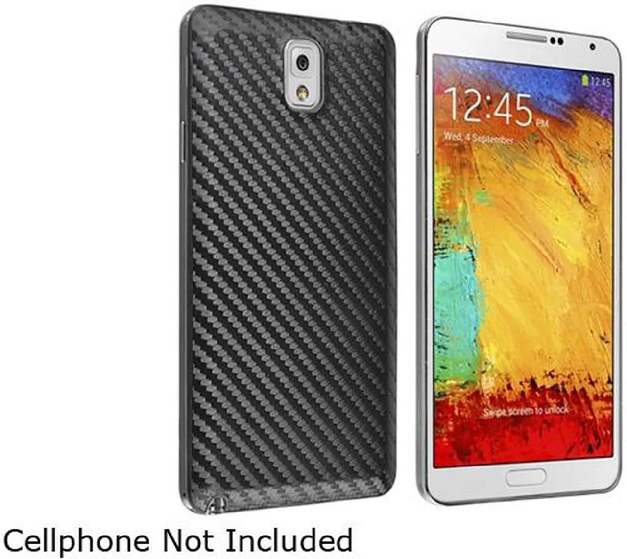 Insten Black Matting Back Cover Plastic Case with Car Charger ...