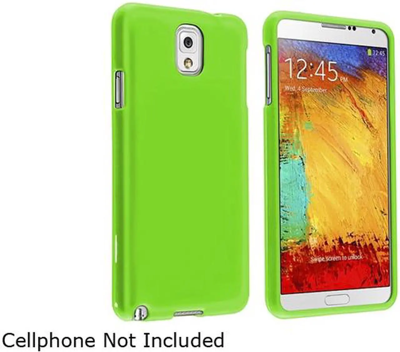 Insten Neon Green Snap-in Rubber Coated Case Compatible with Samsung ...