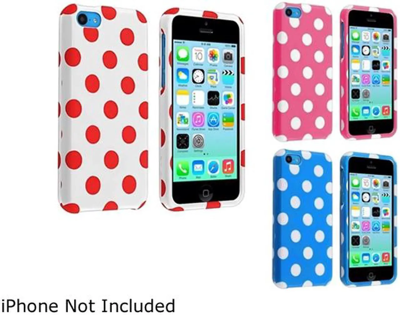 Insten 3 packs of Snap-in Cases Compatible with Apple iPhone 5C 1572509 ...