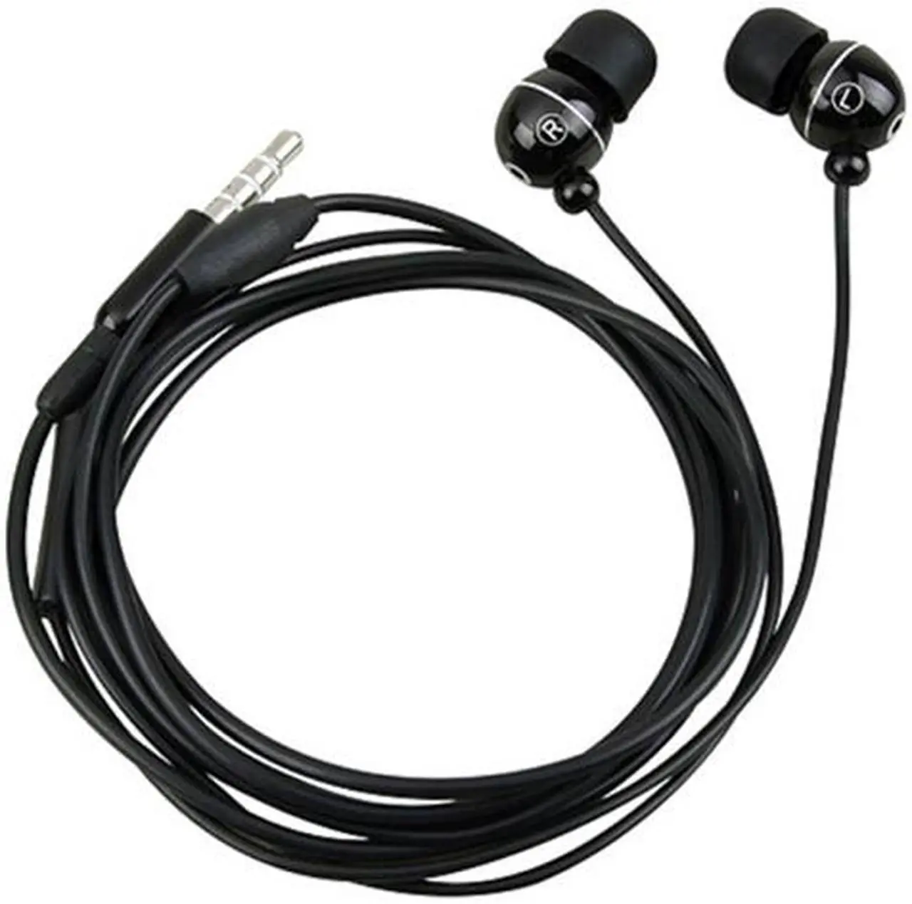 Insten Black 3.5mm In-Ear Stereo Headset w/ On-off & Mic, Ball-head ...
