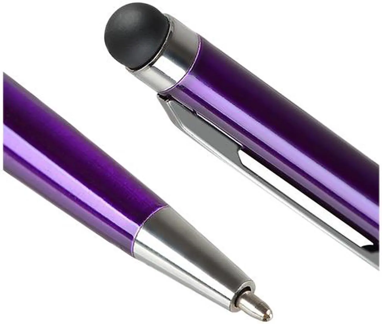 Insten Purple 2-in-1 Capacitive Touch Screen Stylus Ballpoint Pen ...