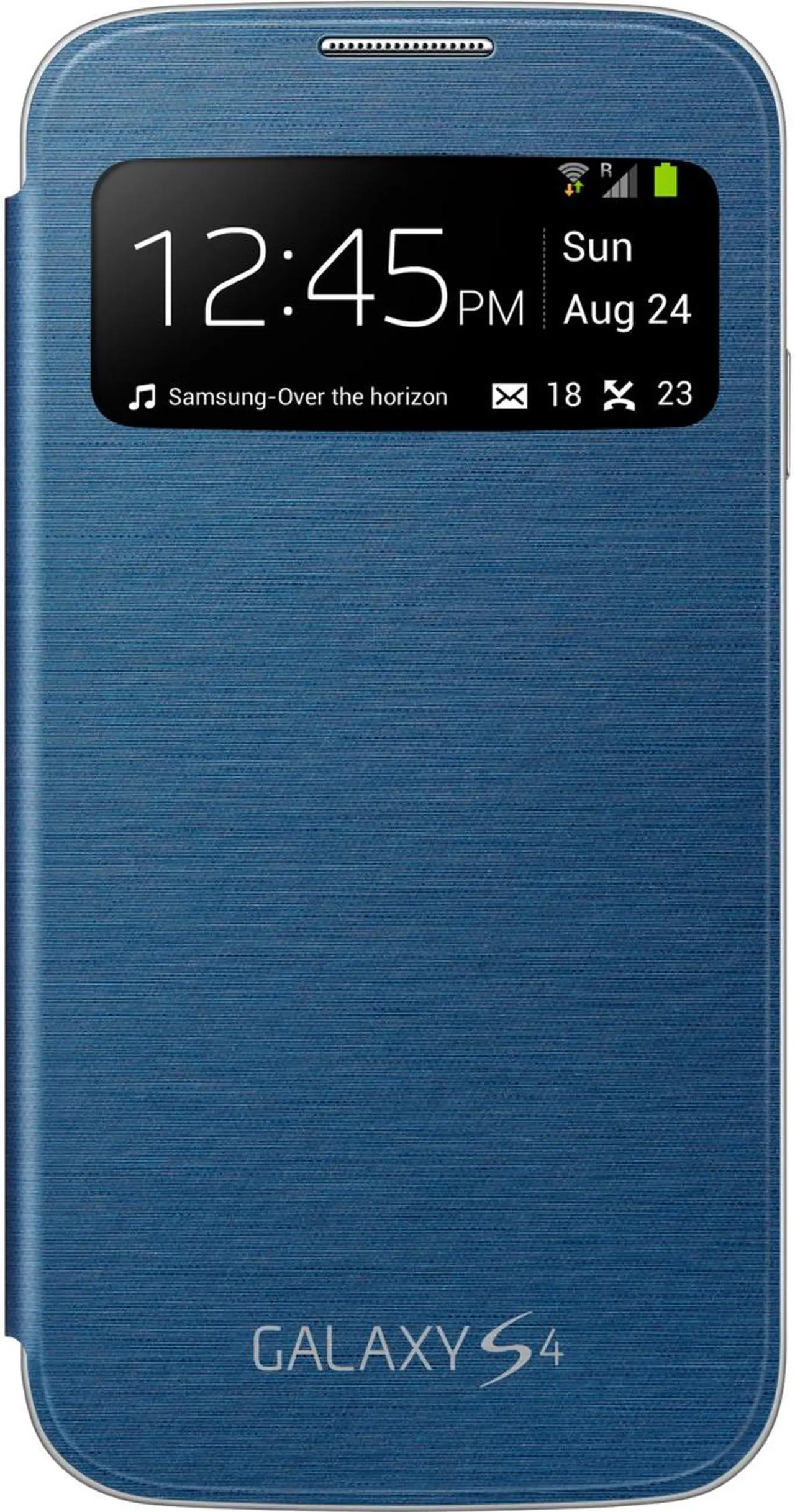 SAMSUNG Pebble Blue S-View Flip Cover for Galaxy S4 EF-CI950BLESTA ...
