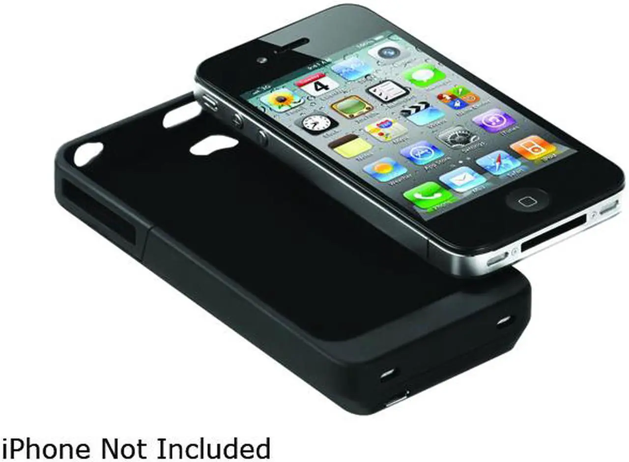 iPowerUp Black iPower Charging Case For iPhone 4/4S PV1001B - Newegg.com