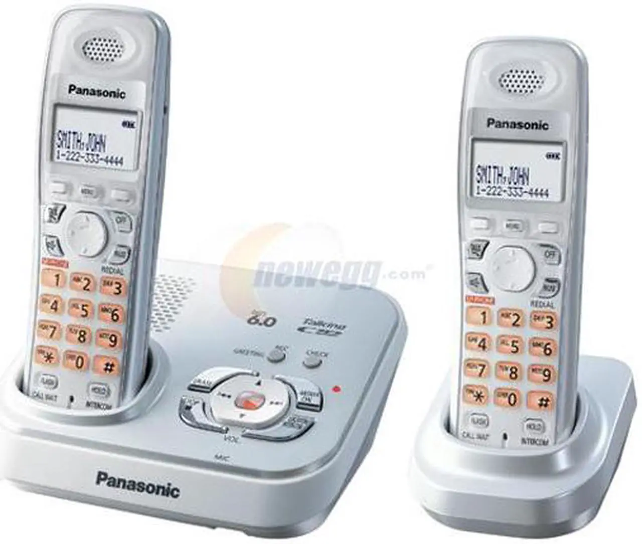 Panasonic KX-TG9332S 1.9 GHz Digital DECT 6.0 2X Handsets DECT 6.0 Expandable Digital Cordless ...