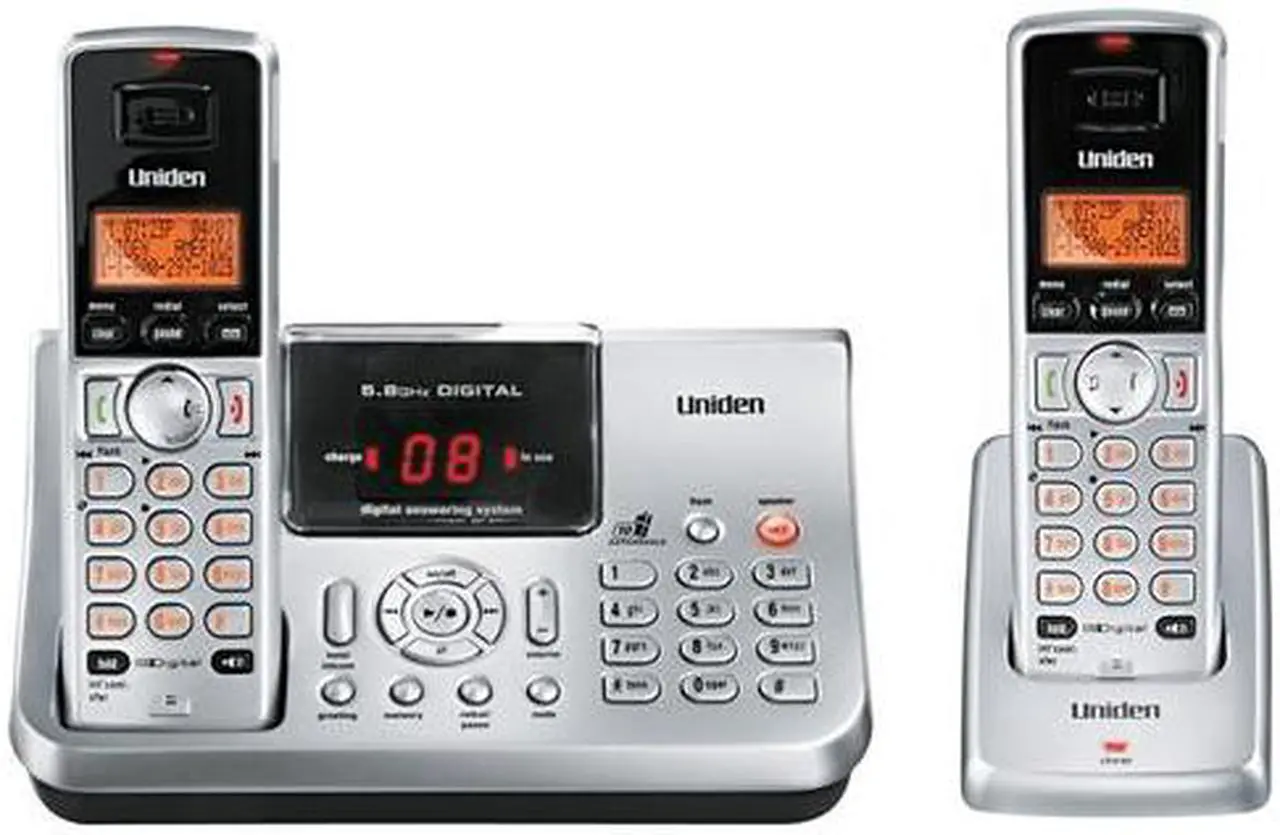 Uniden DXI8560-2 5.8 GHz 2X Handsets Cordless Phone - Newegg.com