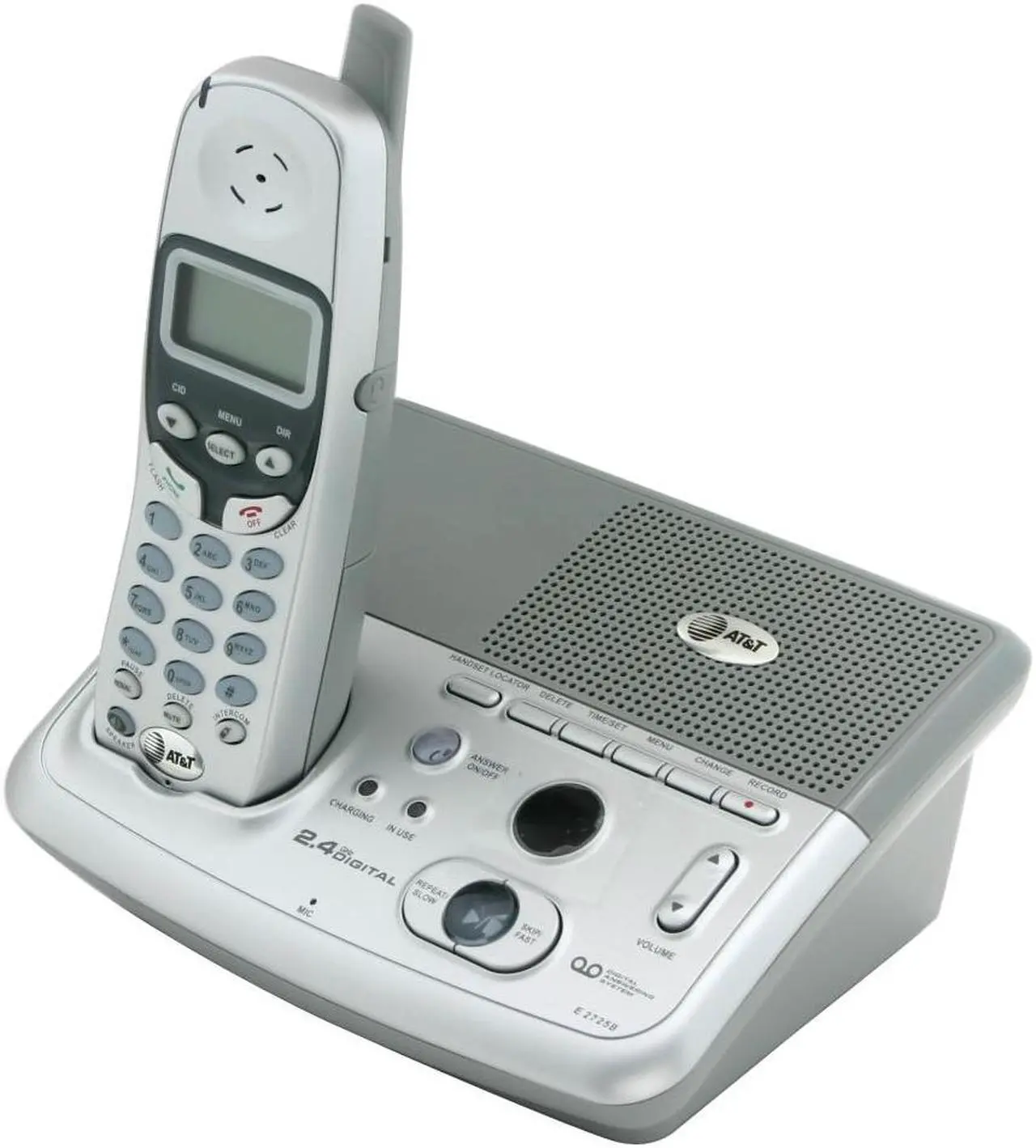 AT&T E2725B 2.4 GHz Digital 2X Handsets Cordless Phone - Newegg.com
