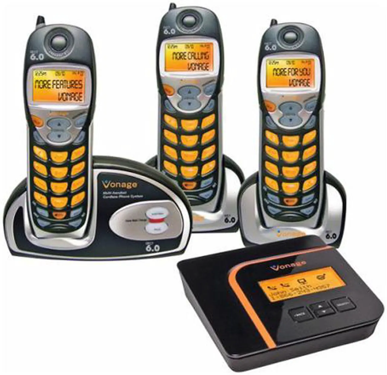 Vonage VDV21-CVR Digital 3X Handsets Cordless Phone - Newegg.com