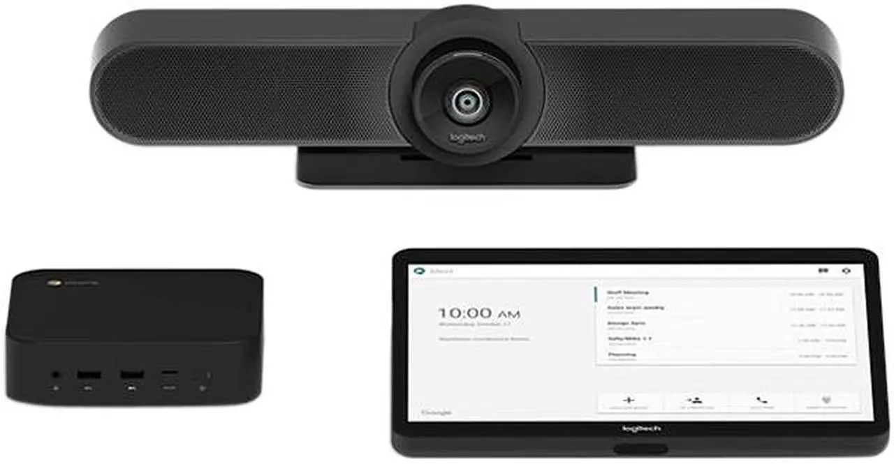 Logitech TAPMUPGGLCTL Small Google Meet Rooms with Tap + MeetUp + Meet ...