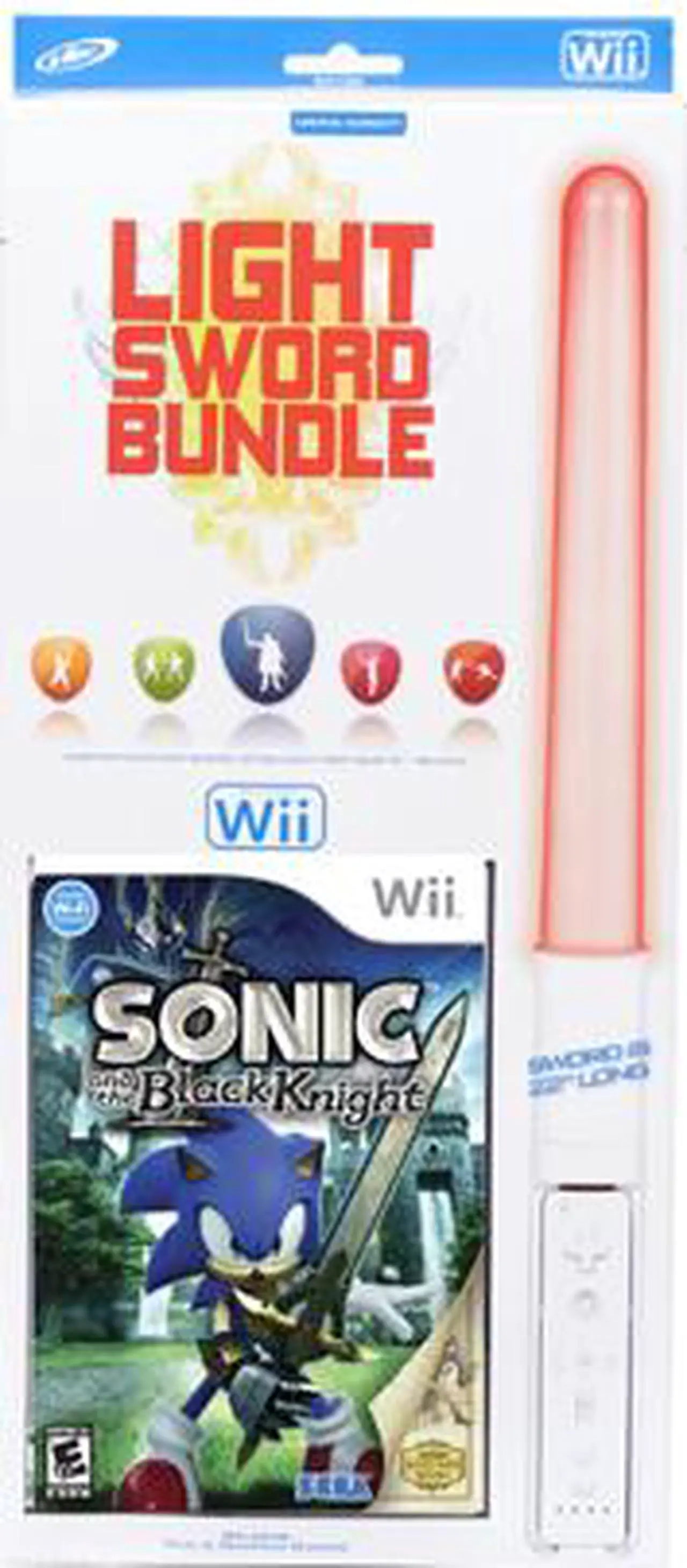 Sonic & the Black Knight Wii w/Light Sword Bundle Wii Game - Newegg.com