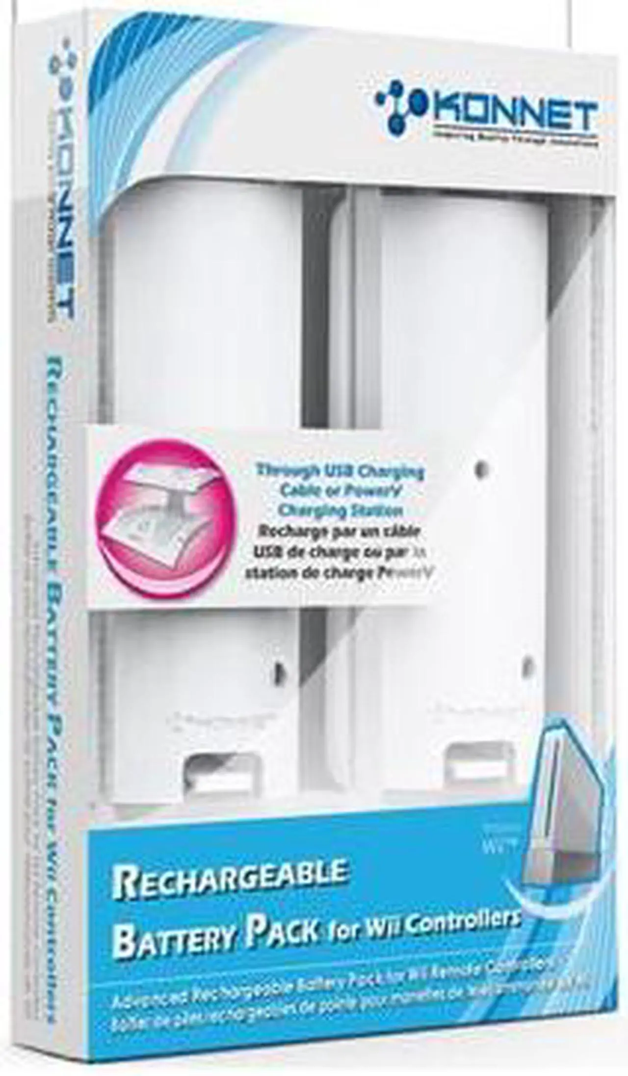 KONNET Rechargeable Battery Pack for Wii Controllers - Newegg.com