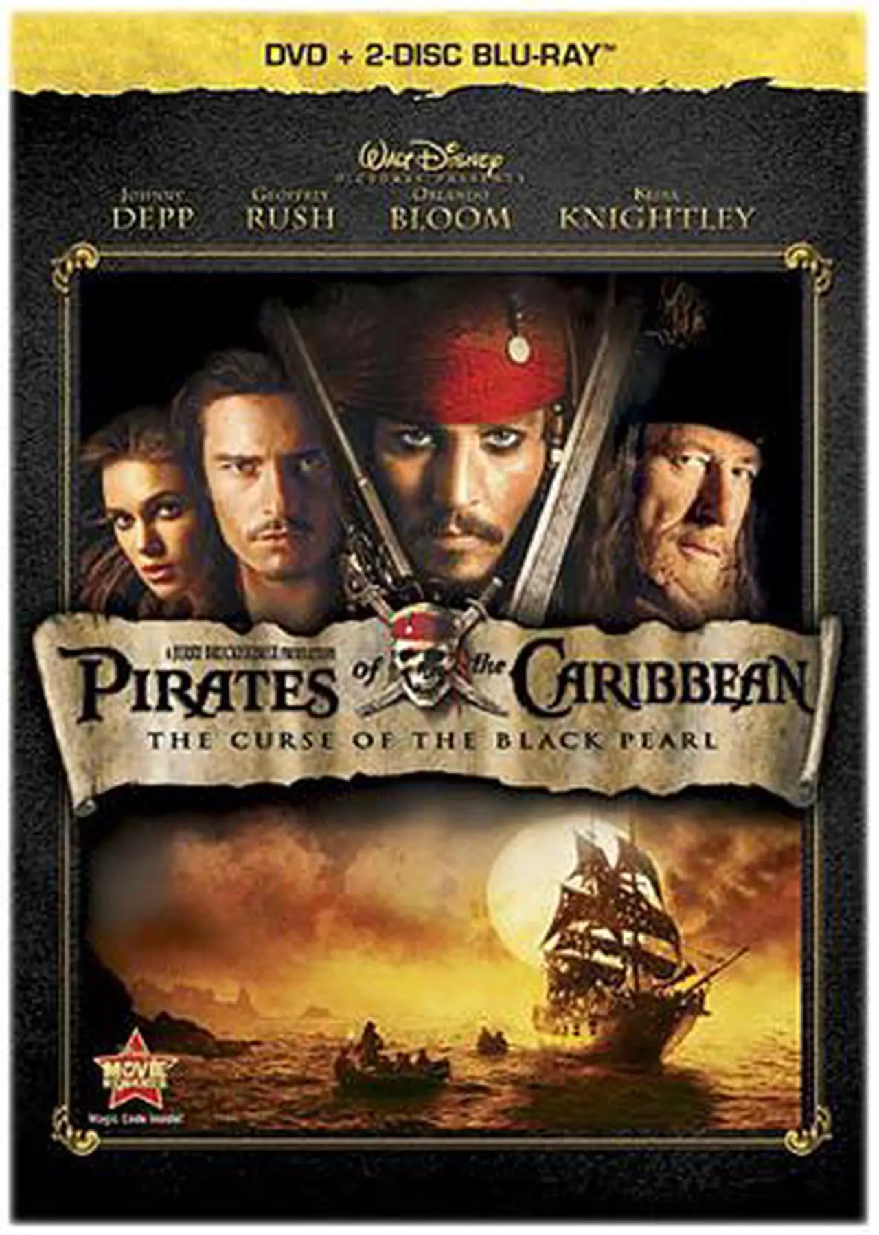Pirates Of The Caribbean:The Curse Of The Black Pearl (DVD + Blu-ray ...