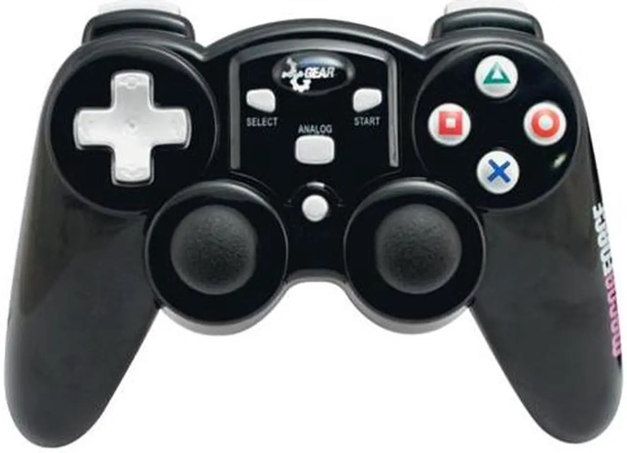 dreamGEAR Magna Force 2.4 GHZ RF Wireless Controller Black for PS2 ...