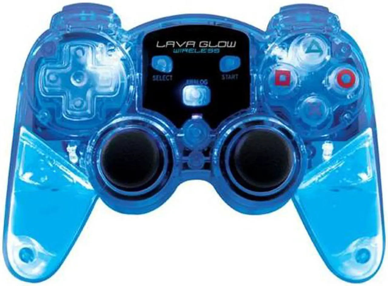 dreamGEAR Lava Glow Wireless controller (Without Rumble) Red for PS3 ...