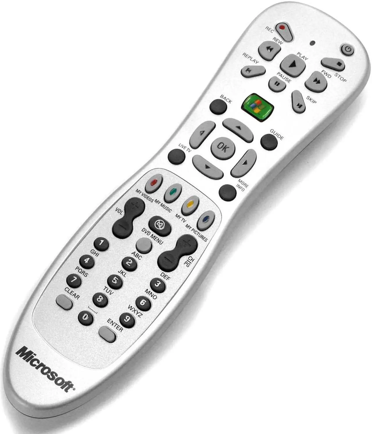 GENERIC MEDIA CENTR RMTE Infrared WinXP Media Center Remote Control ...