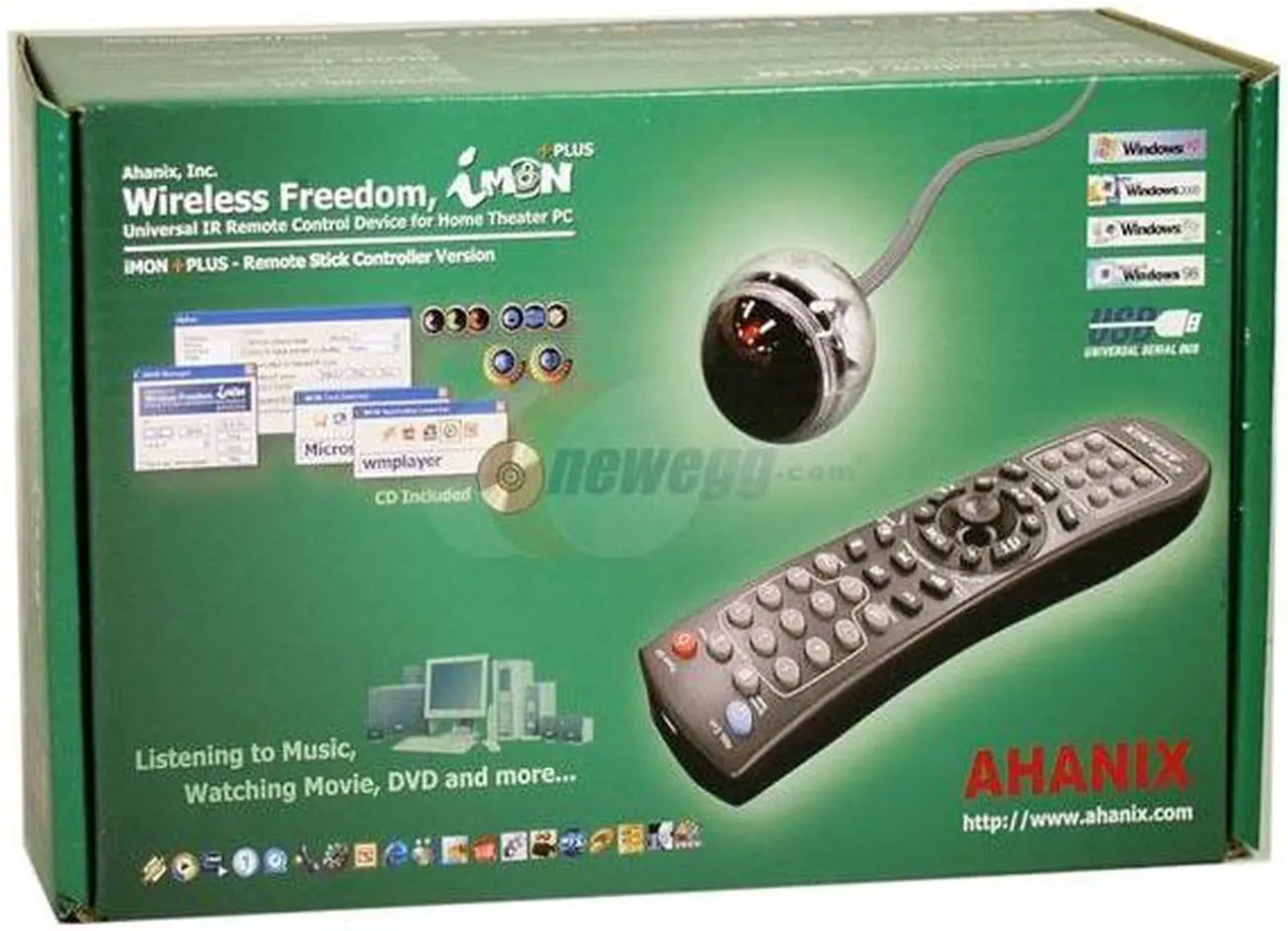 AHANIX iMon Infrared PC Remote Control Device for Home Theater PC ...