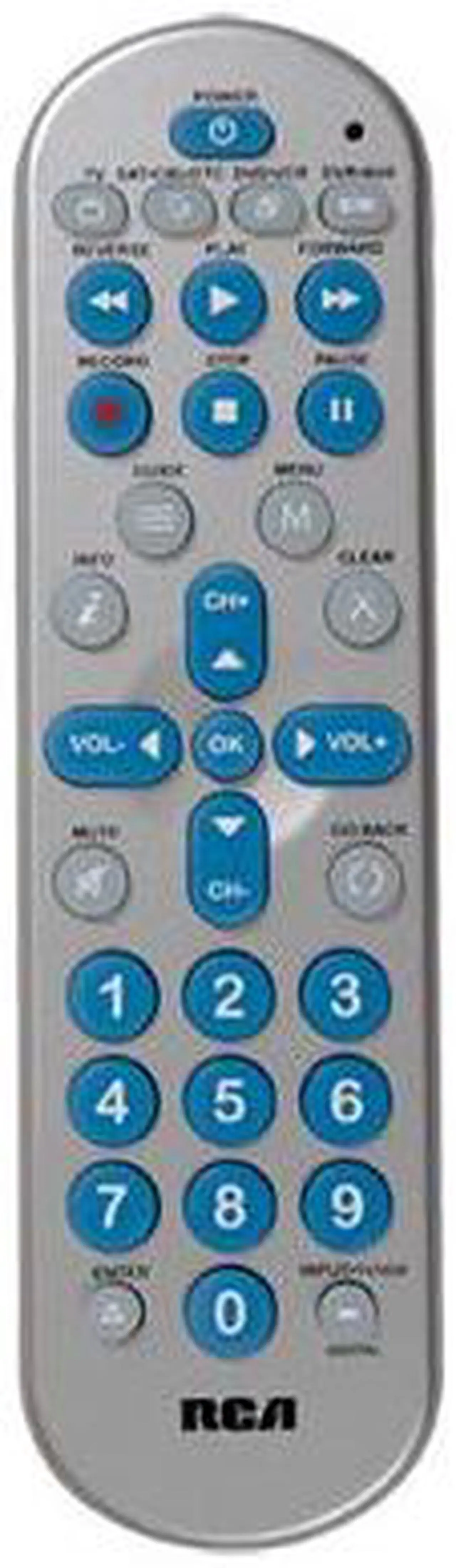 RCA RCR4358R Universal 4 Device Big Button Universal Remote - Newegg.com