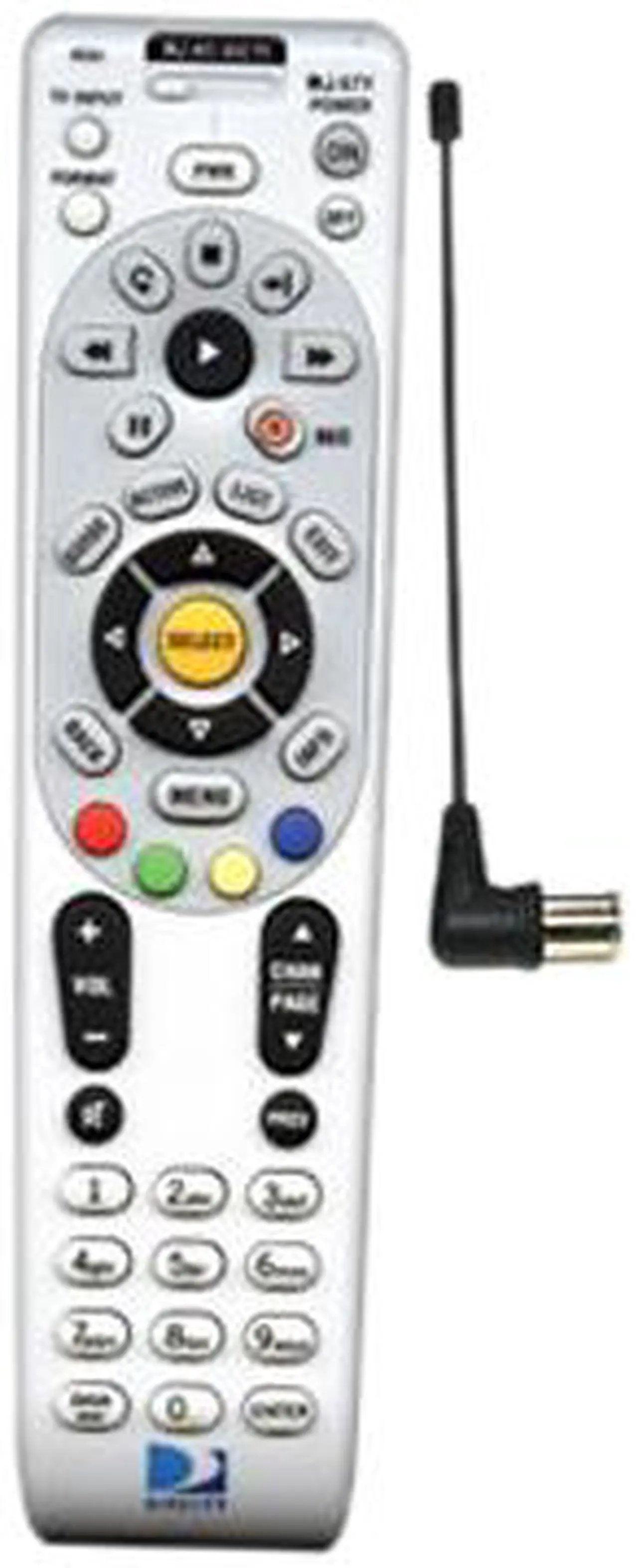 DIRECTV RC65RBK Infrared / RF Universal Back Lit Remote and Antenna Kit ...