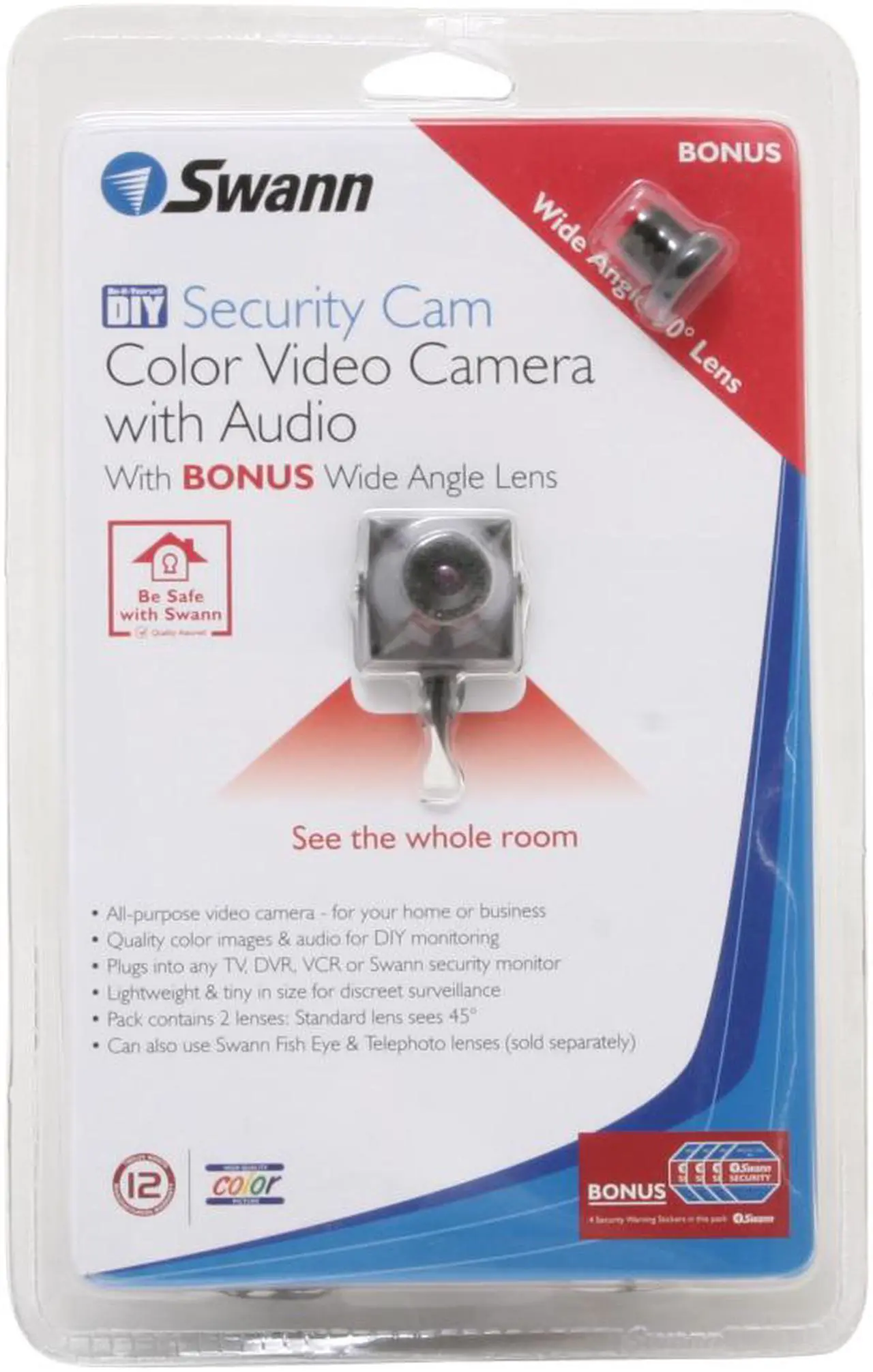 Swann SWPDSCEX DIY Security Cam with Bonus wide Angle Lens - Newegg.com