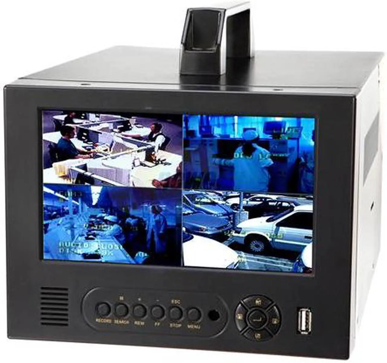 LTS 4 Channel Standalone DVR with 7" Screen and Web/Mobile Phone/iPhone ...