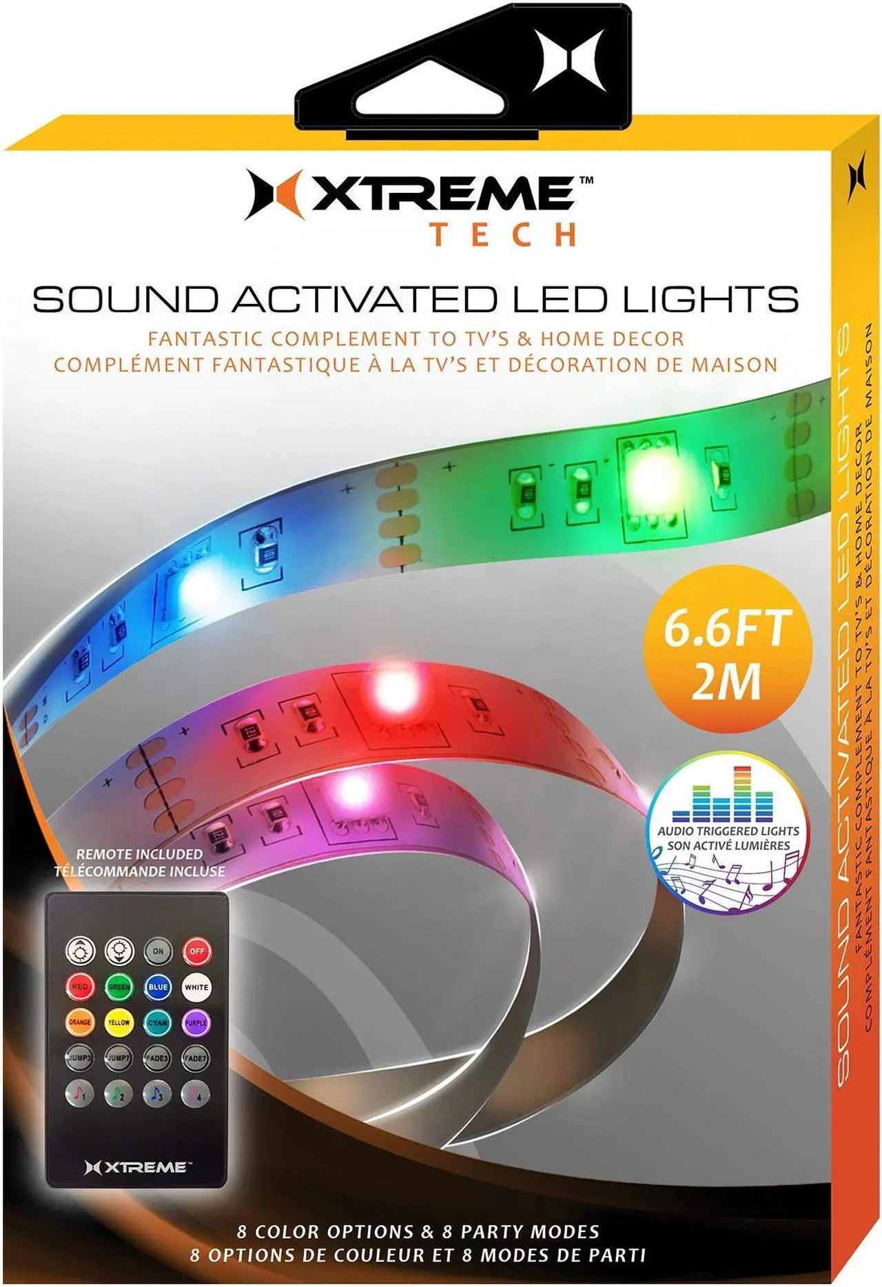 Xtreme XLB7-1024-WHT 6.6Ft Sound Activated LED Light Strip - Newegg.ca