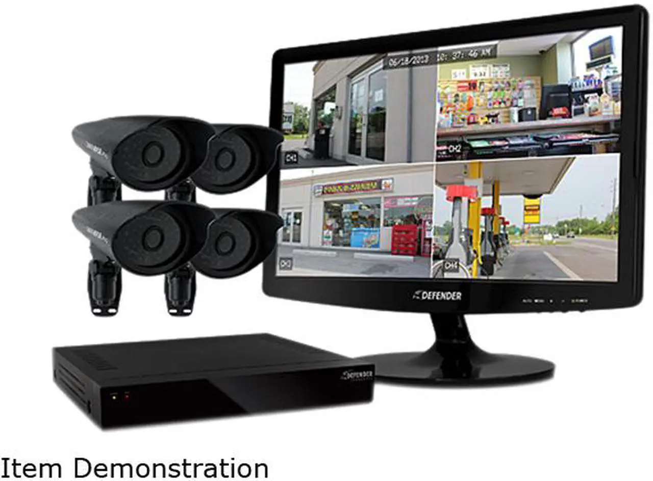 Defender 21180 8 Channel PRO CONNECTED 1TB Smart Security DVR with 4 ...