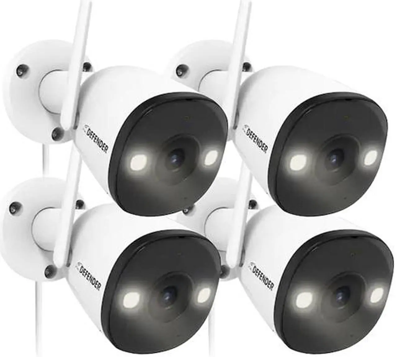 Defender Guard Pro 2K WiFi. Plug-In Power Security Camera with Color ...