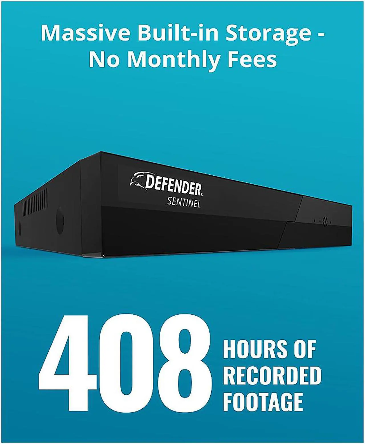 Defender 8-Channel Sentinel 4K Ultra HD POE Wired 1TB 8 Ch NVR Security ...