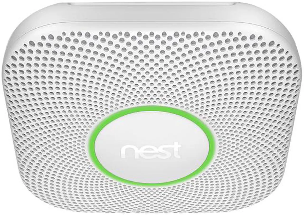 Nest Protect 2nd Generation (Wired), White | Smart Smoke and CO Alarm ...
