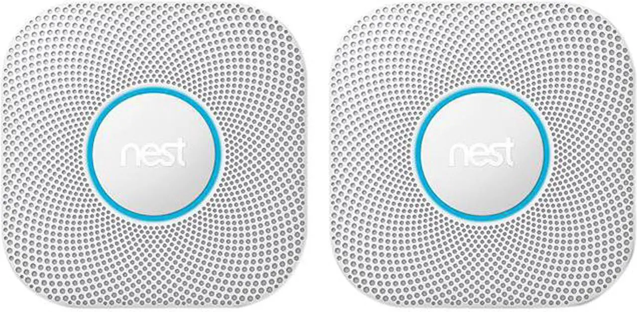 Nest Protect 2nd Gen Hardwired Smoke and Carbon Monoxide Alarm, Wired ...