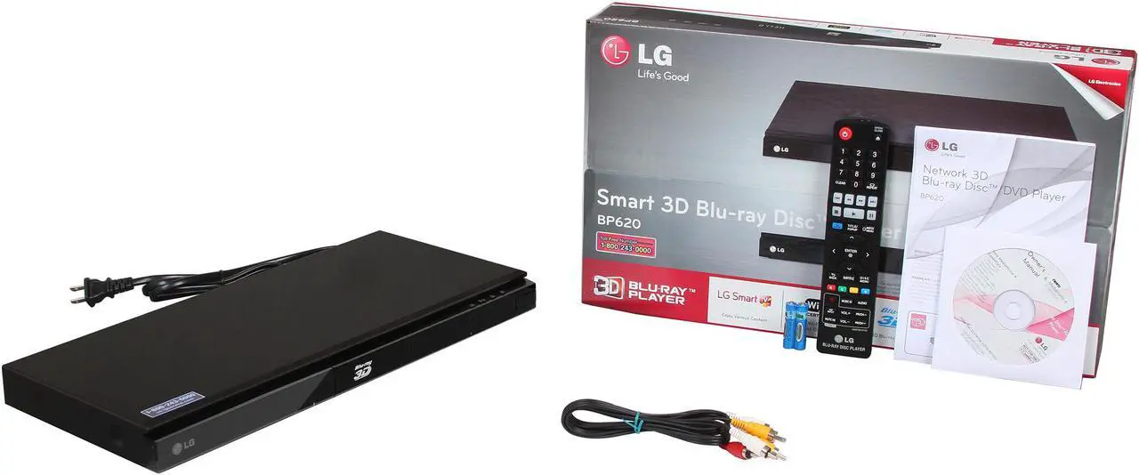 LG 3D WiFi Built-in Blu-ray Disc Player BP620 - Newegg.com