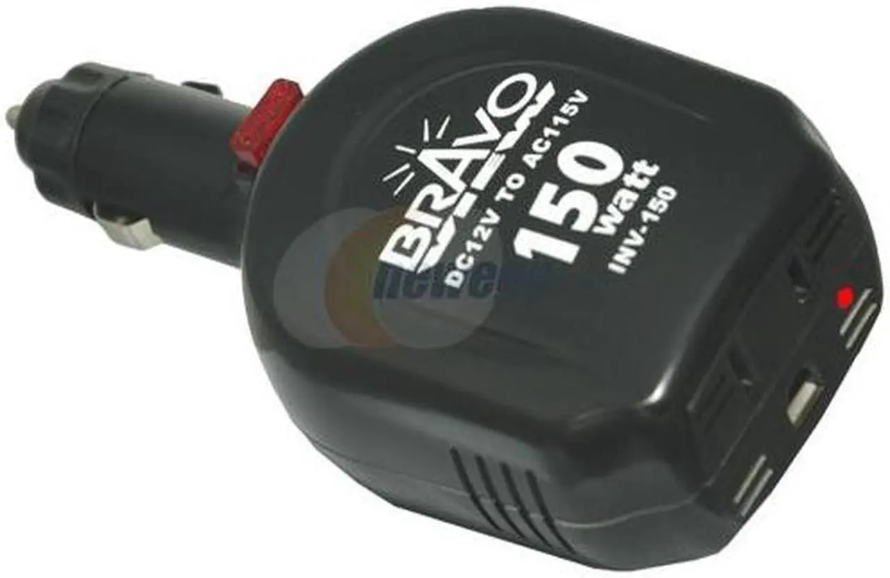 BRAVO INV-150 150 Watt Peak 110v AC to 12 volt DC Power Inverter ...