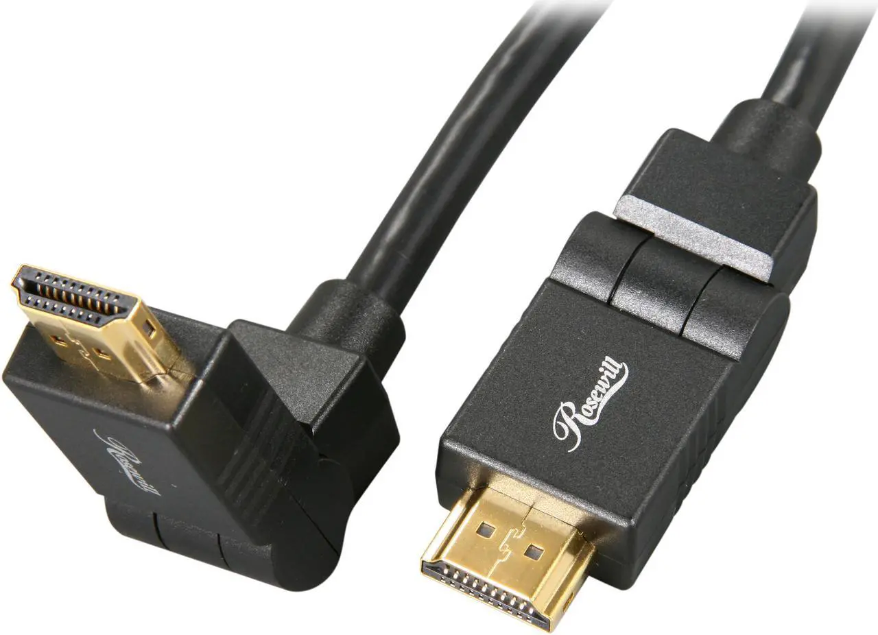 Rosewill-Pellucid HD Series High Speed Swivel HDMI Cable with Ethernet ...
