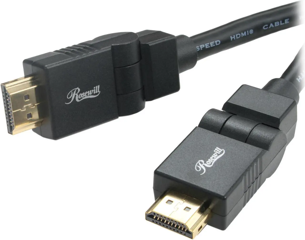 Rosewill-Pellucid HD Series High Speed Swivel HDMI Cable with Ethernet ...