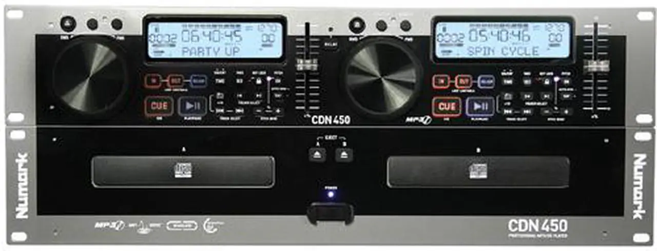 Numark CDN450 Rack-Mount Professional Dual MP3/CD Player - Newegg.com