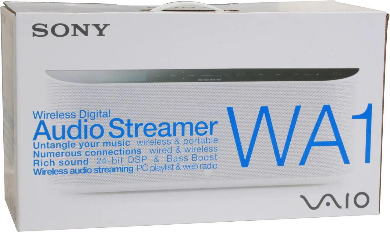 SONY VAIO VGF-WA1/B Black Wireless Digital Music Streamer Single ...