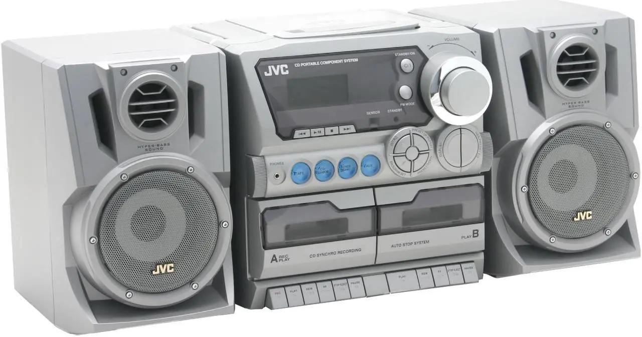 JVC Single CD Portable System with Hyper Bass Sound PC-X290 - Newegg.com
