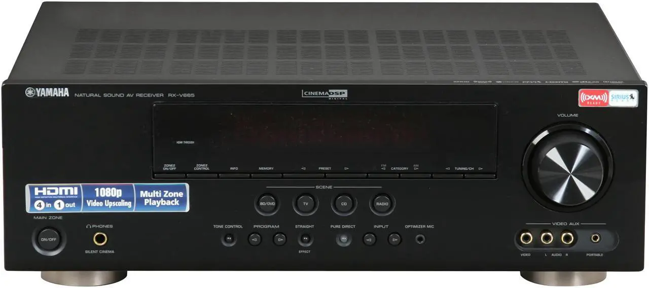 YAMAHA RX-V665 7.2-Channel Digital Home Theater Receiver - Newegg.com
