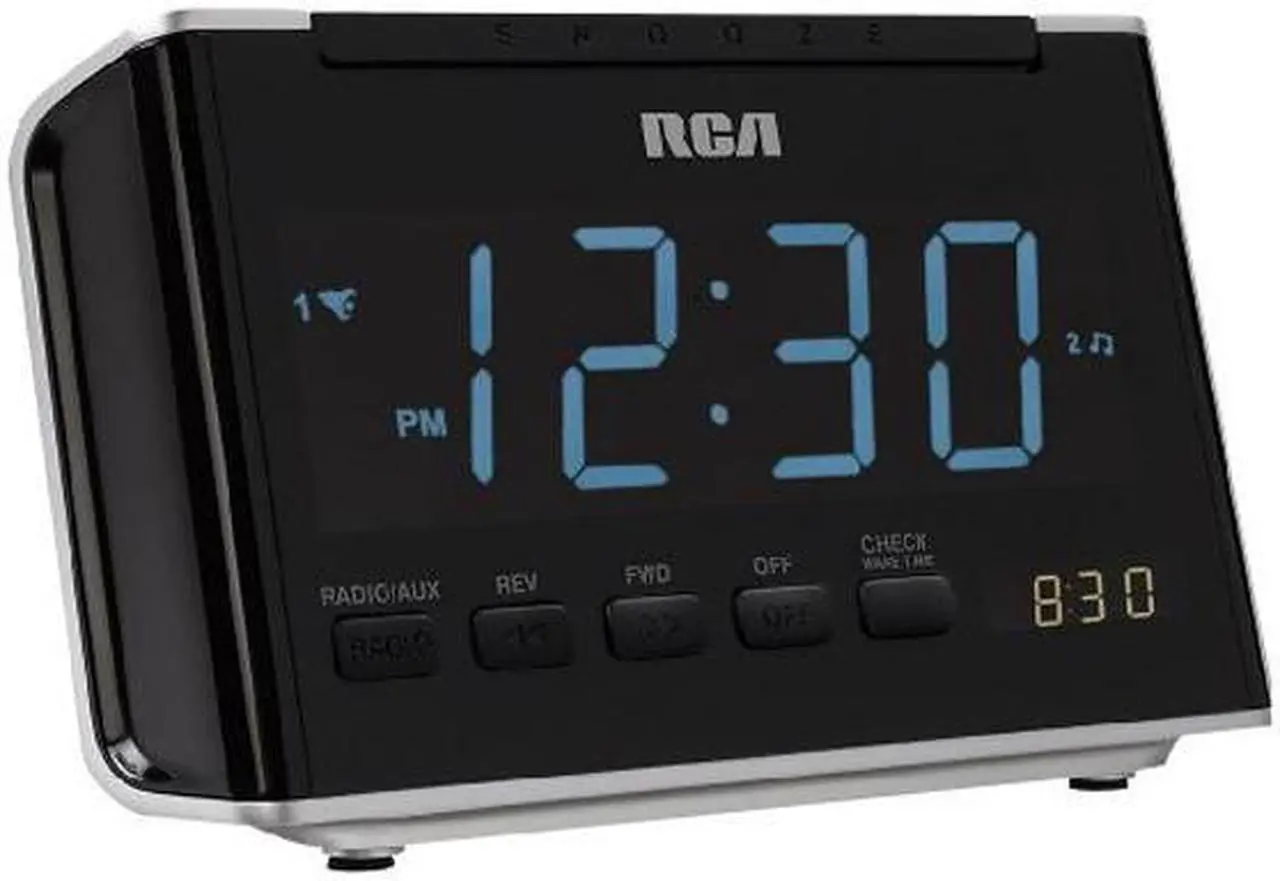 RCA RC46 Dual Alarm Clock Radio With AM/FM Radio - Newegg.com