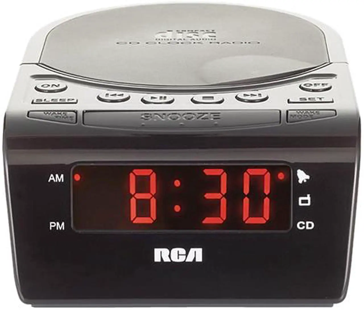 RCA Black CD Clock Radio With Battery Backup RC5610 - Newegg.com