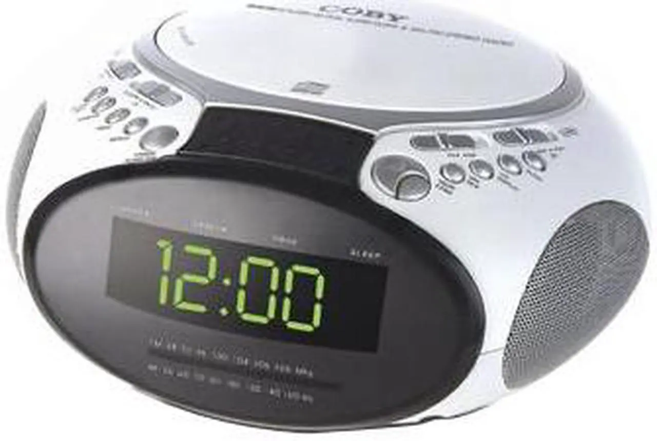 COBY CD-RA145 Am/fm Stereo Radio With Dual Alarm Clock & CD Player ...