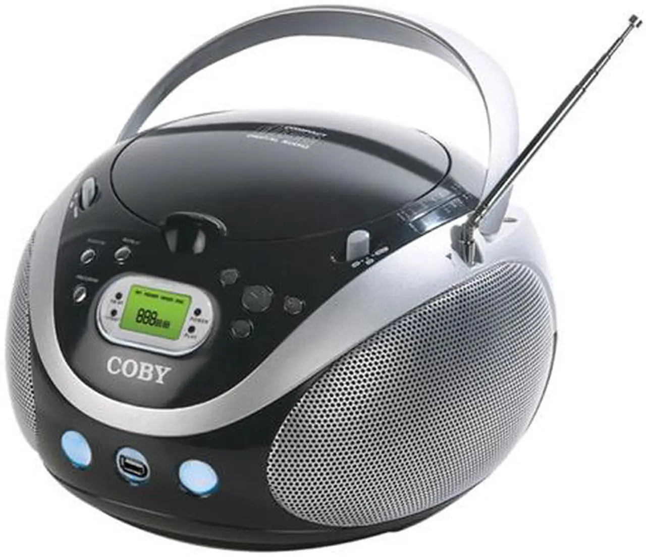 COBY Portable MP3/CD Stereo with AM/FM Radio and USB Port MPCD471 - Newegg.com