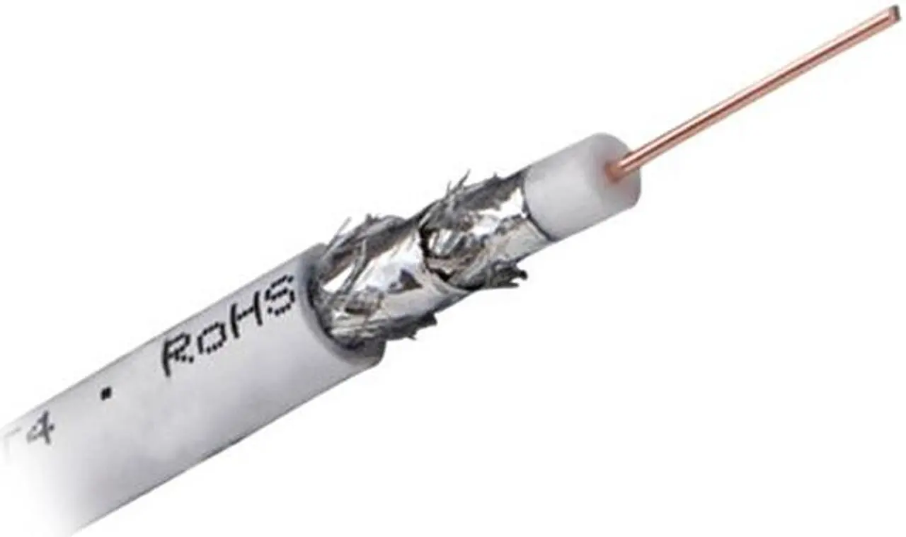 Monster Cable CI RG6Q W PB500 500-ft Contractor Series RG6 Cable, (Quad ...