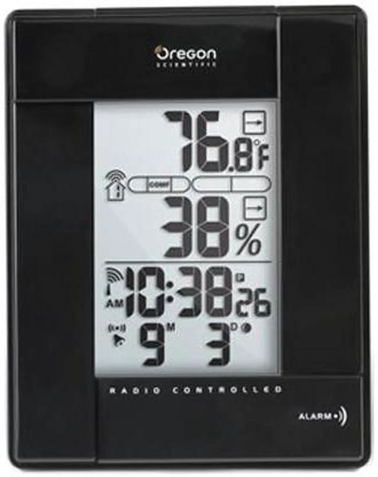 Oregon Scientific RMR383HGA-BK Wireless Thermometer with Clock - Newegg.com
