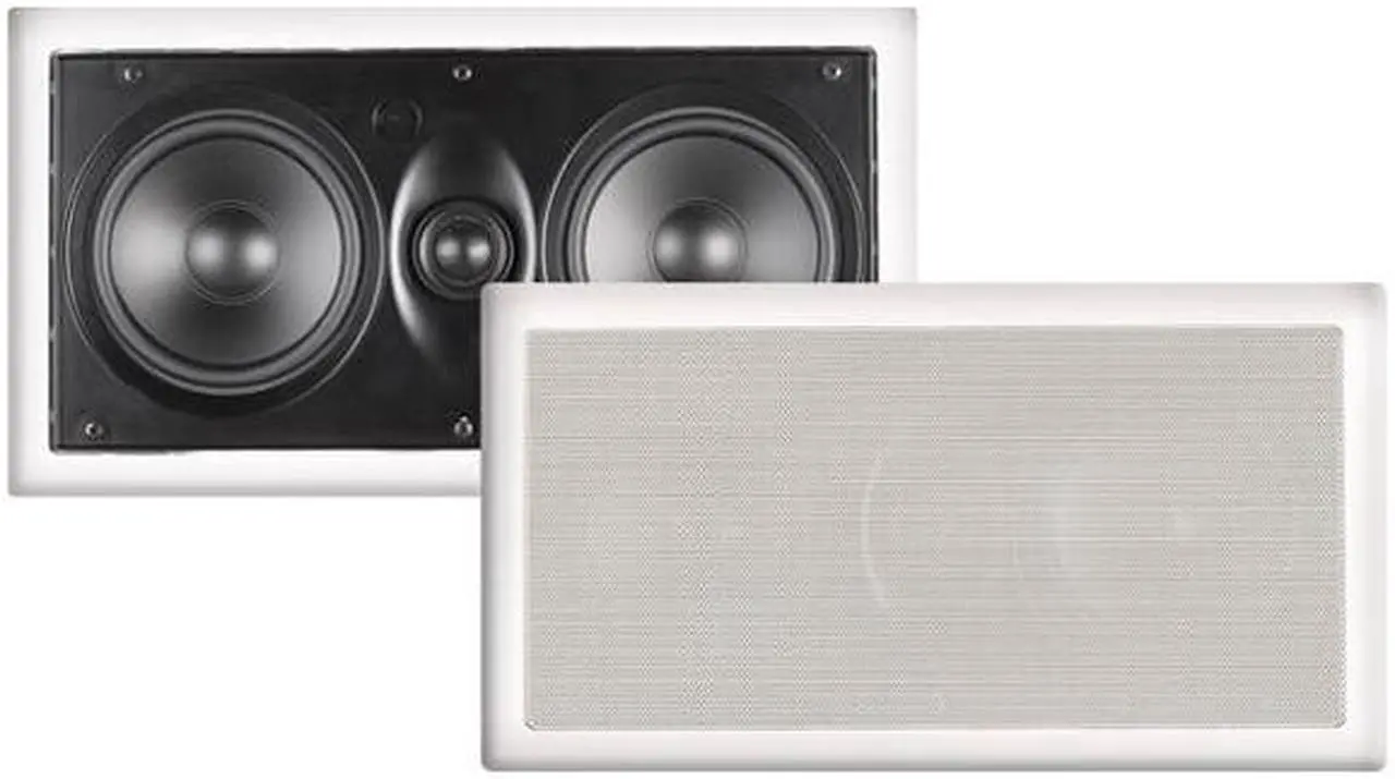 AudioSource AS515 Dual 5.25" with 1" Tweeter In-Wall LCR Speaker Single ...
