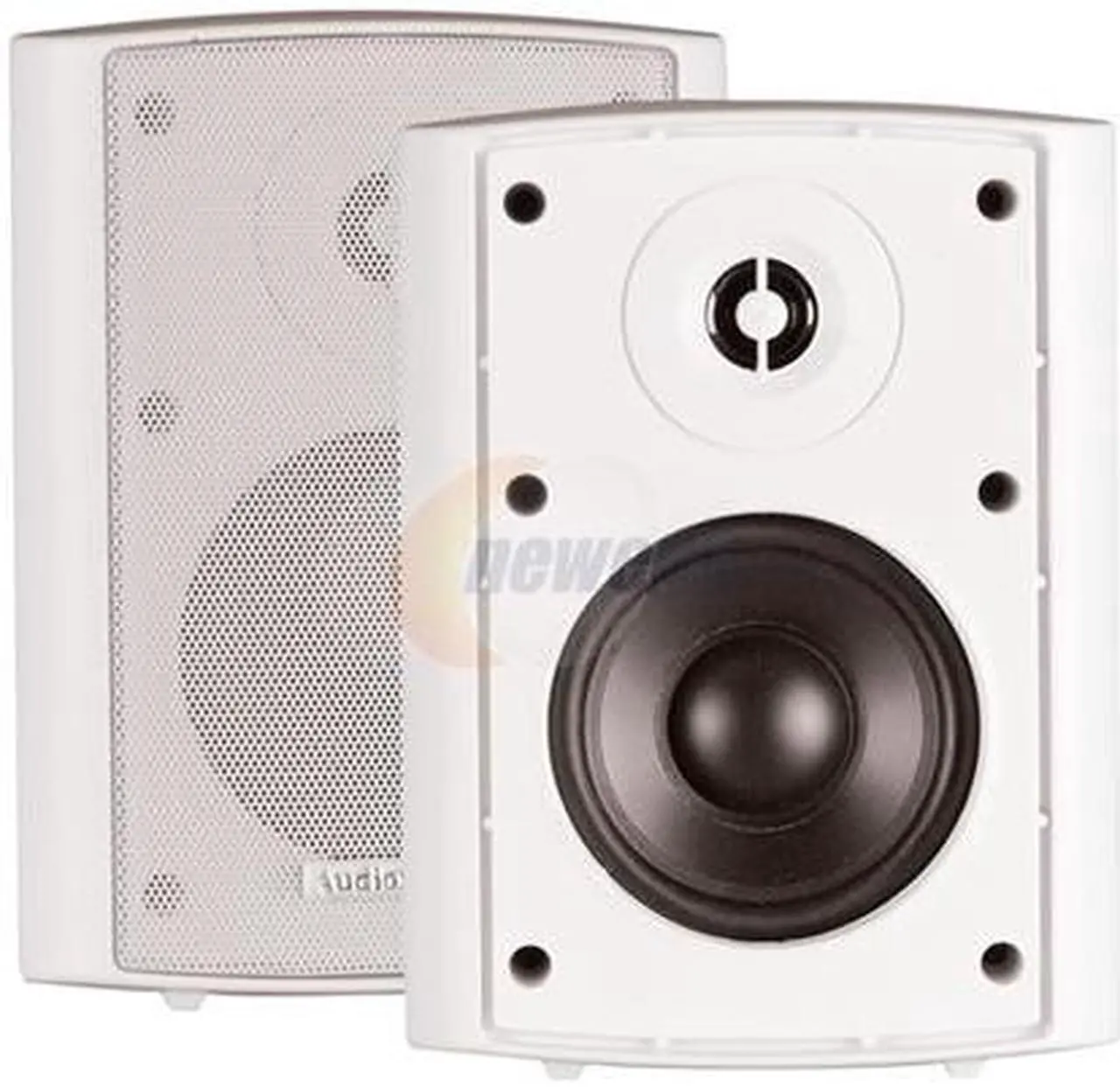 AudioSource LS-445 4" 2-Way Compact Indoor/Outdoor Speakers White Pair ...