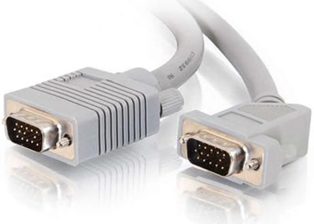 C2G 35010 1 ft. Premium Shielded HD15 SXGA M/M Monitor Cable w/ 45 ...