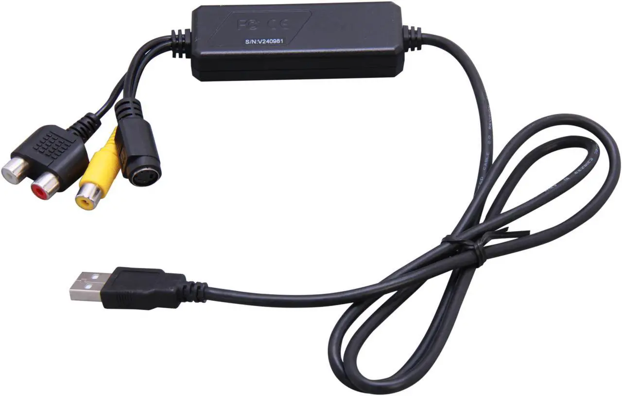 StarTech.com SVID2USB2 USB to S-Video and Composite Video Capture Cable ...