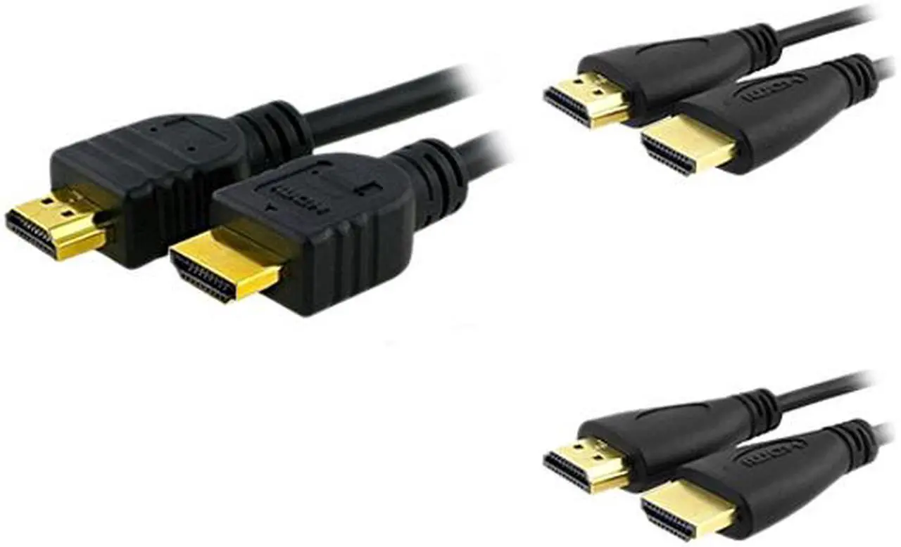 Insten 675367 10 ft. / 15 ft. 5 Pk HDMI Premium Gold Cable MM for HDTV ...