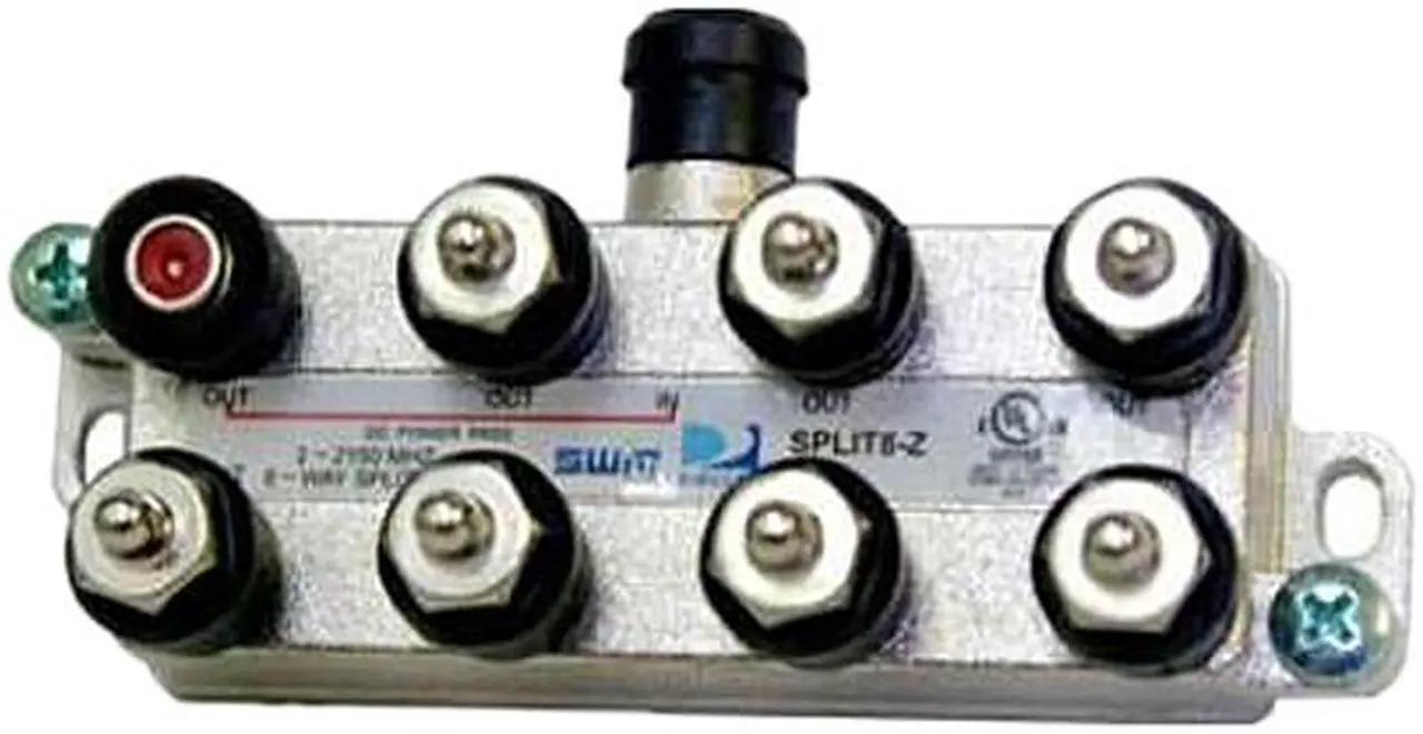 DIRECTV SPLIT8 Swm 8 Way Splitter 2-2150 Mhz 1 Port Power Passing ...